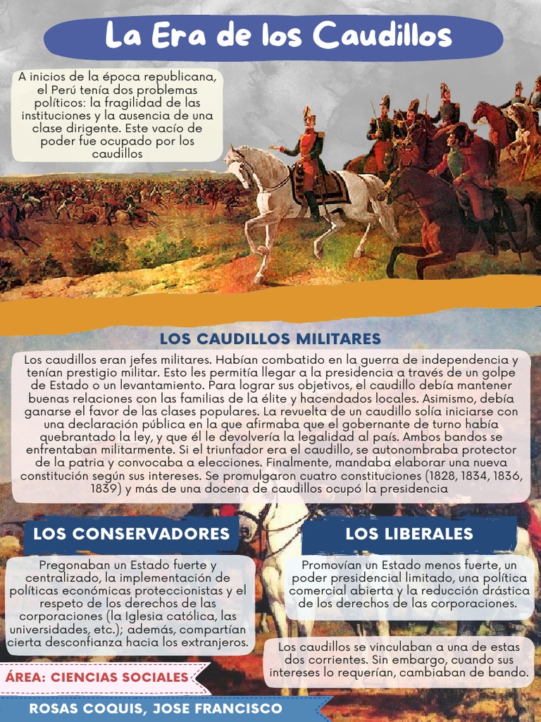 La Era de Los Caudillos - Jose F. Rosas | PDF | América del Sur | Perú