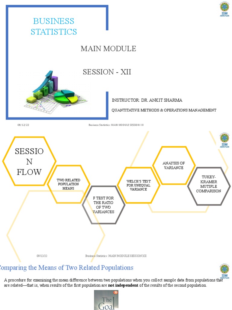 Main Module Business Statistics Class 12 | PDF | Student's T Test ...