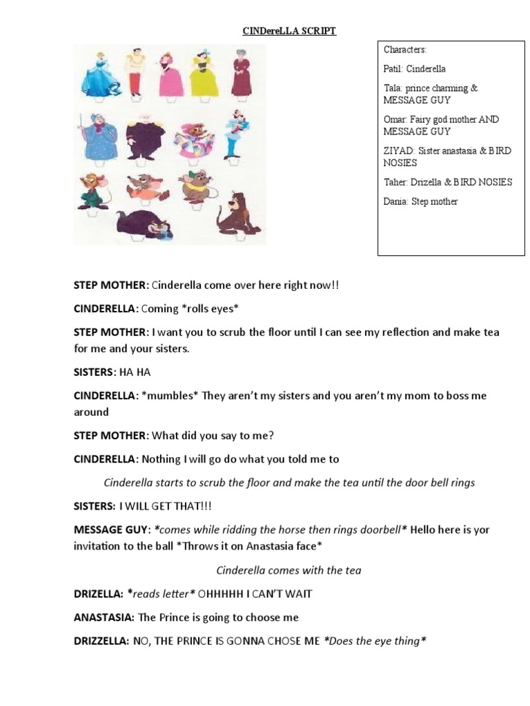 CINDereLLA SCRIPT 2 | PDF | Cinderella | Fairies
