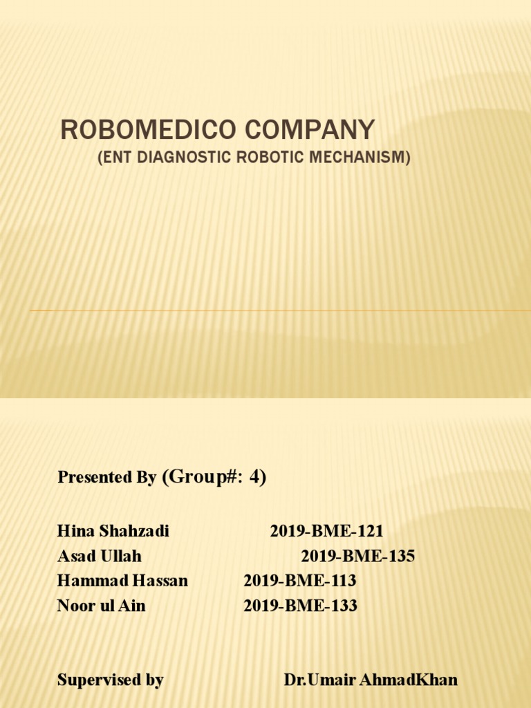 Ent Diagnostic Robotic System | PDF