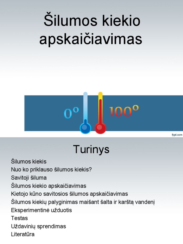 9-Silumos Kiekio Apskaiciavimas PPT 8 | PDF
