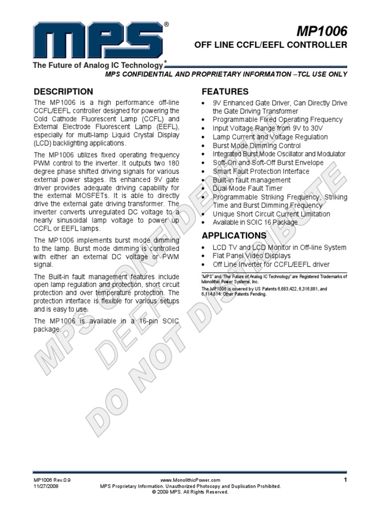 MP1006 | PDF | Power Inverter | Capacitor