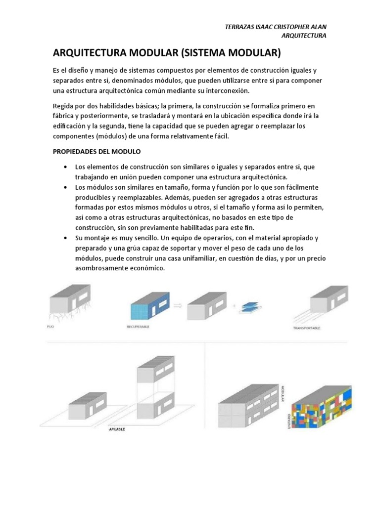 Arquitectura Modular | PDF | Sectores Economicos | Ingeniería