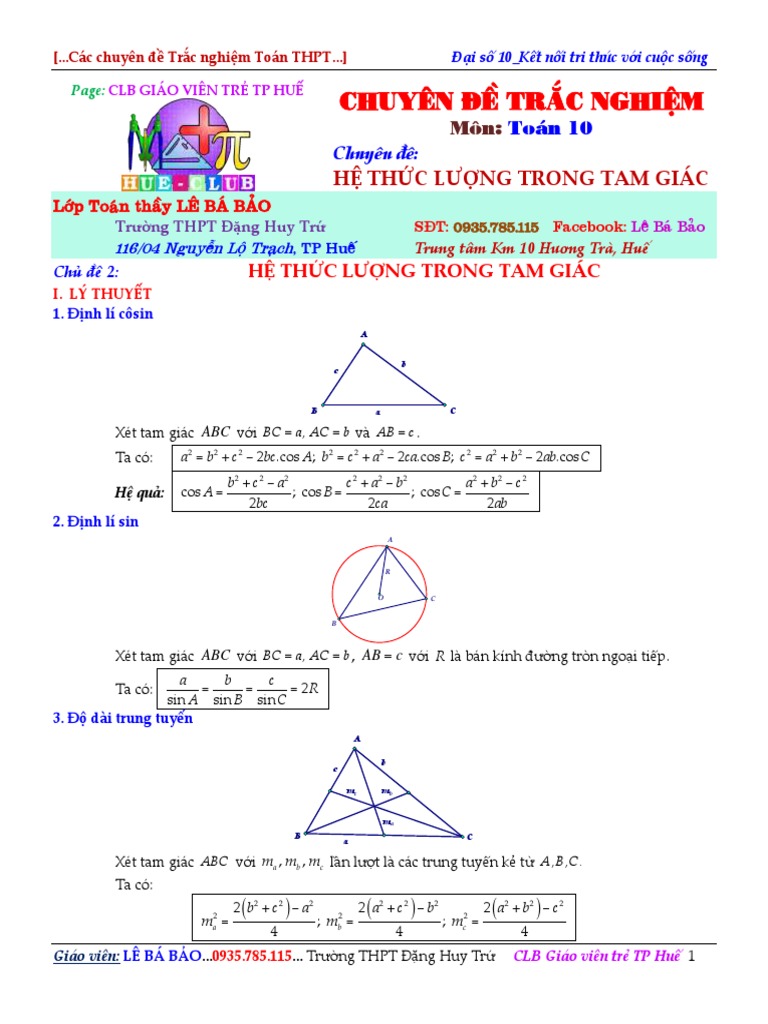 Chuyen-De-He-Thuc-Luong-Trong-Tam-Giac (Da Sua) | PDF