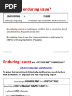 Enduring Issues List | PDF
