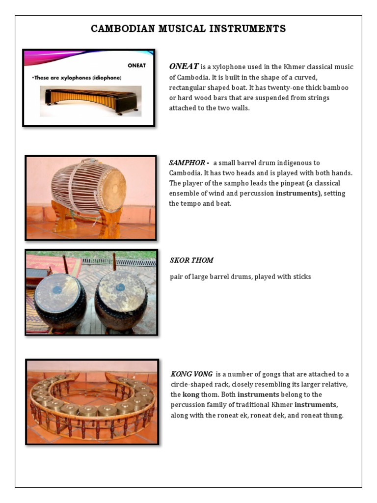 CAMBODIAN AND MYANMAR MUSICAL INSTRUMENTS | PDF