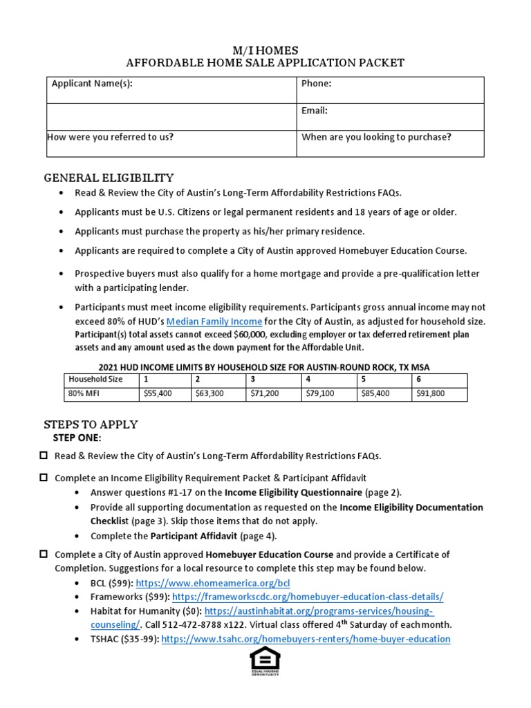 Mi Homes Fillable Application Packet - 04.01.22 | Download Free PDF ...