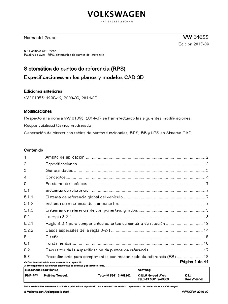 VW 01055 Es | PDF | Sistema coordinado | Rotación