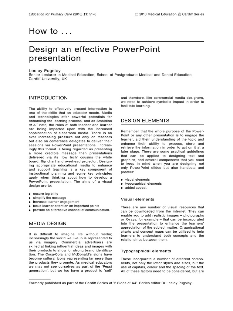 How To Design An Effective PowerPoint | PDF | Typography | Microsoft ... How To Design An Effective PowerPoint | PDF | Typography | Microsoft ...