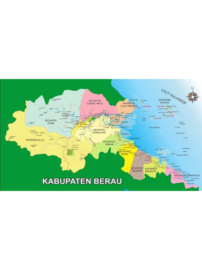 peta Kabupaten Berau | PDF