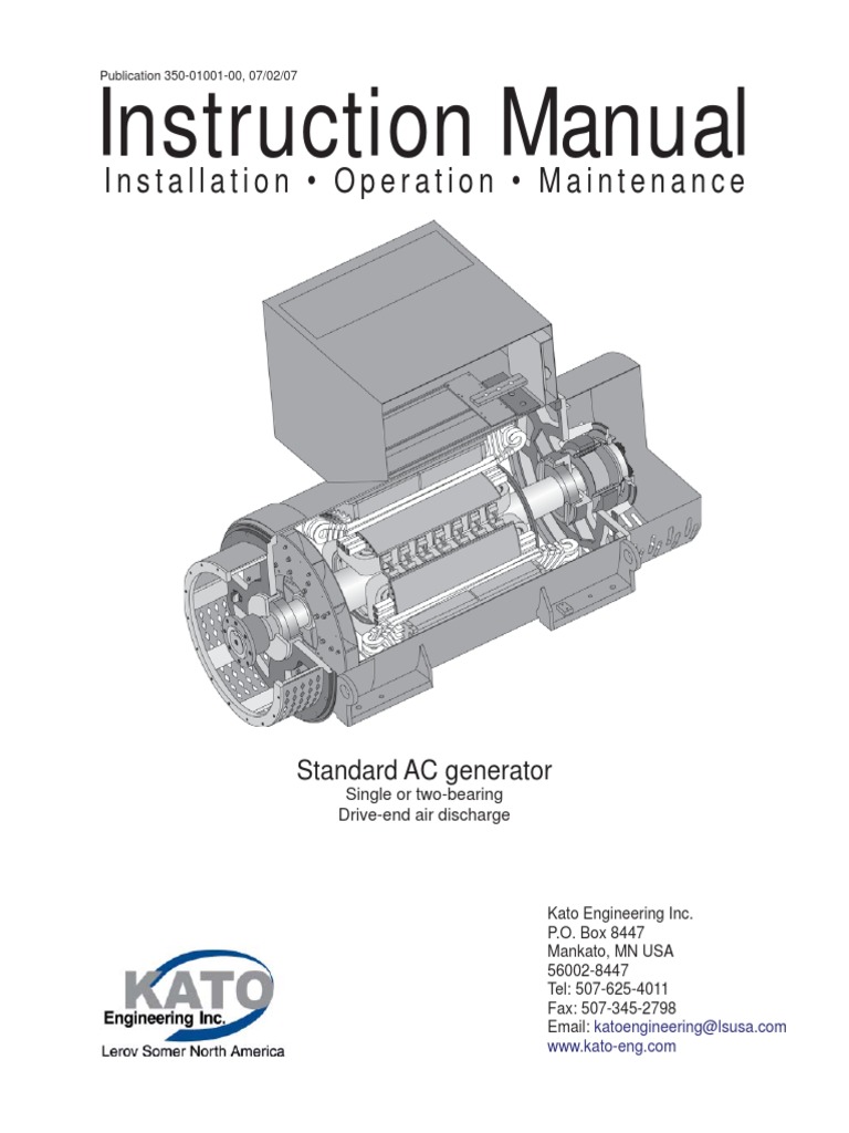 Generador Electrico Kato Eng | PDF | Rectifier | Electromagnetism