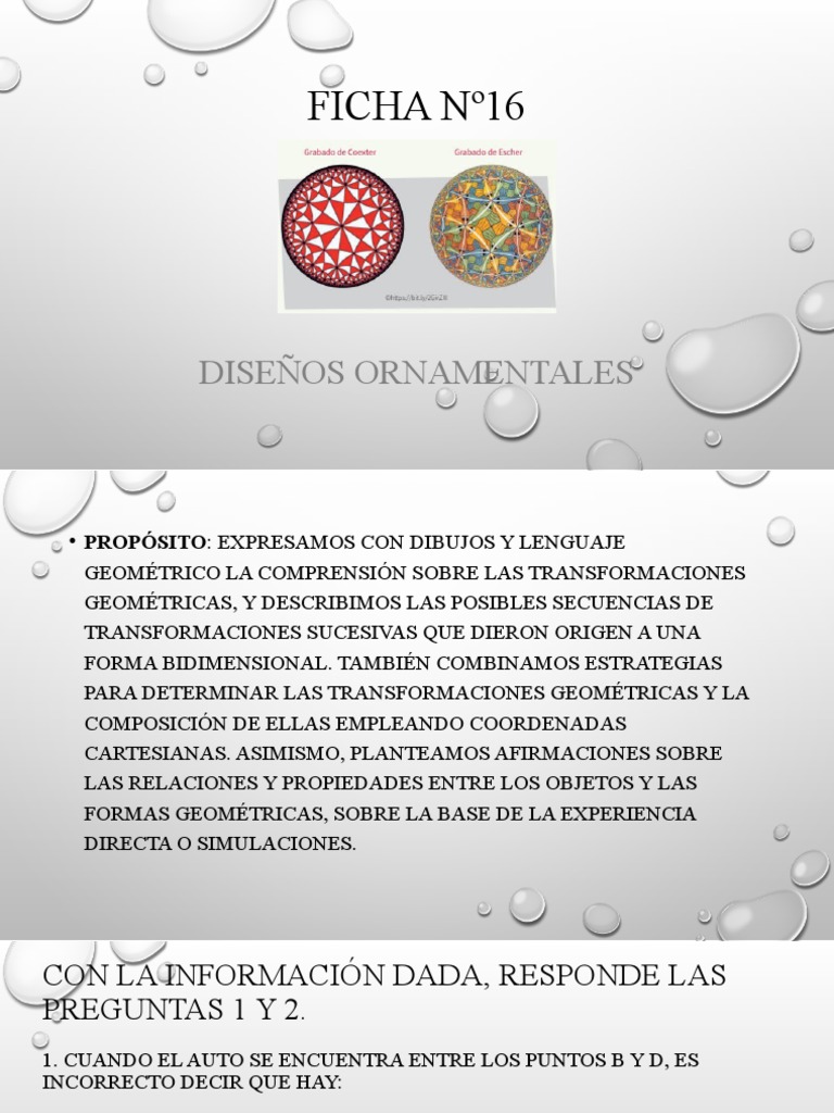 Ficha N°16 Diseños Ornamentales - Josemaria Lozano 5B | PDF | Simetría ...