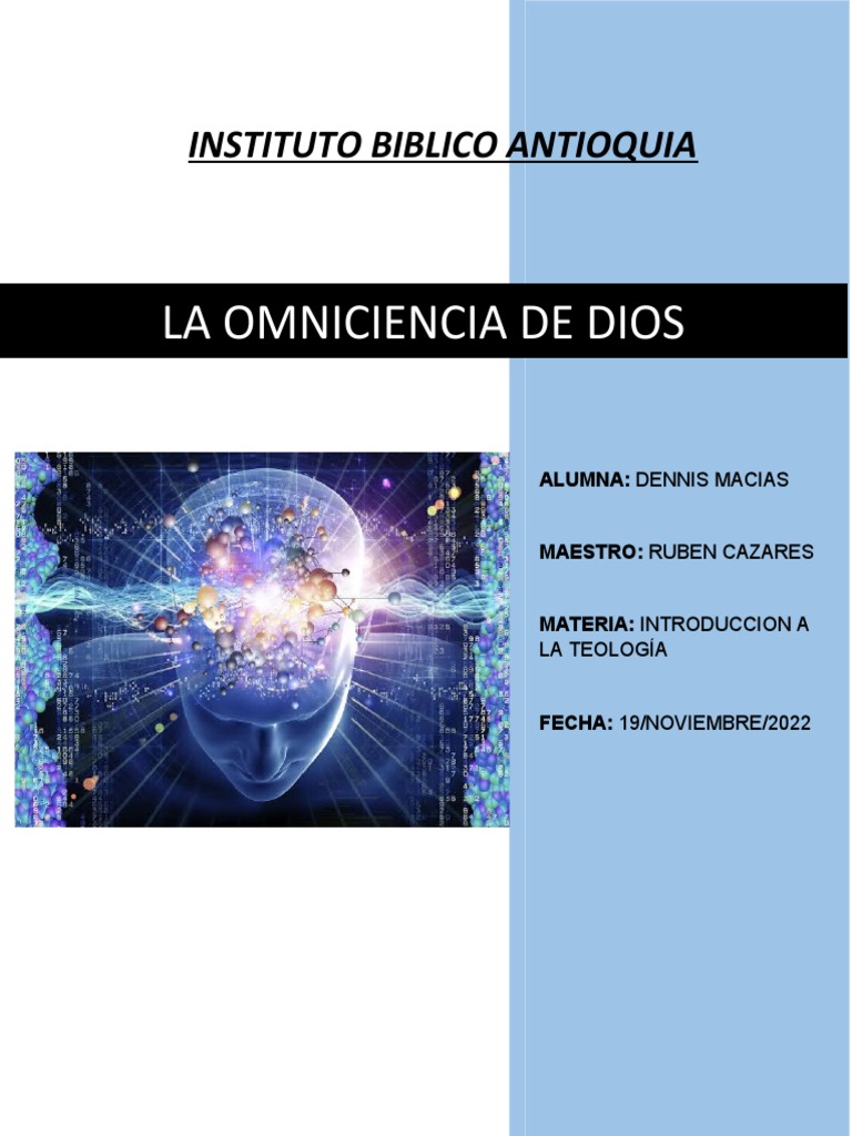 Dios Omnisciente | PDF | Dios | Divinidad