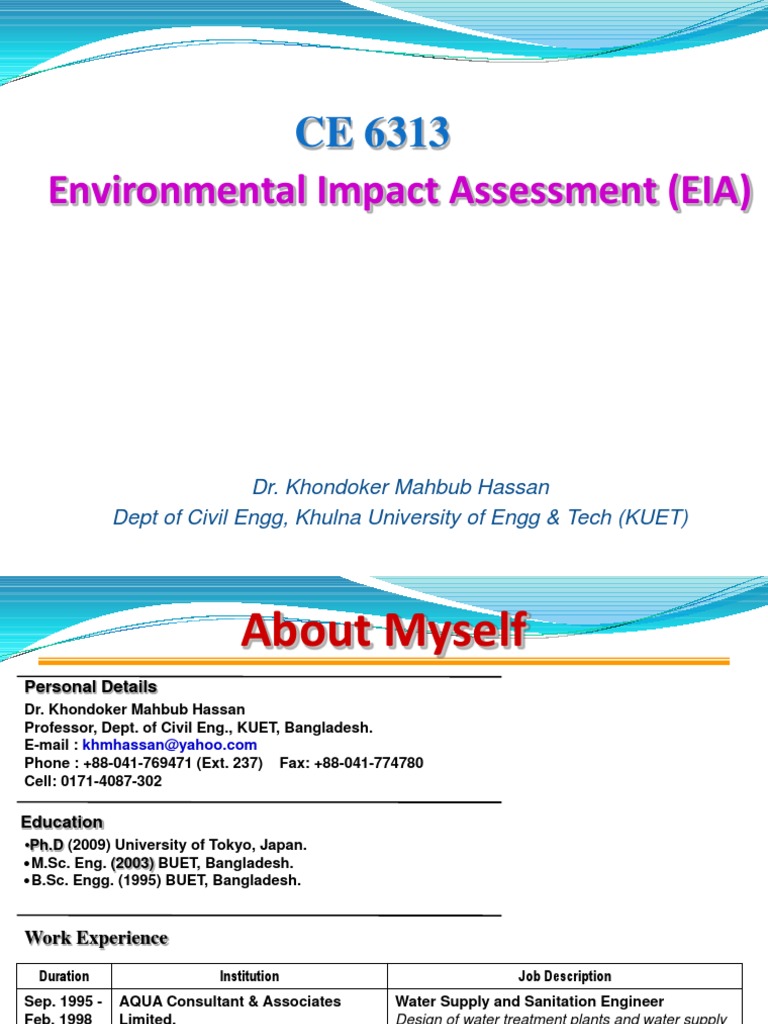 Lec-1 To Lec-5 Environmental Impact Assessment | PDF | Environmental Impact Assessment ...