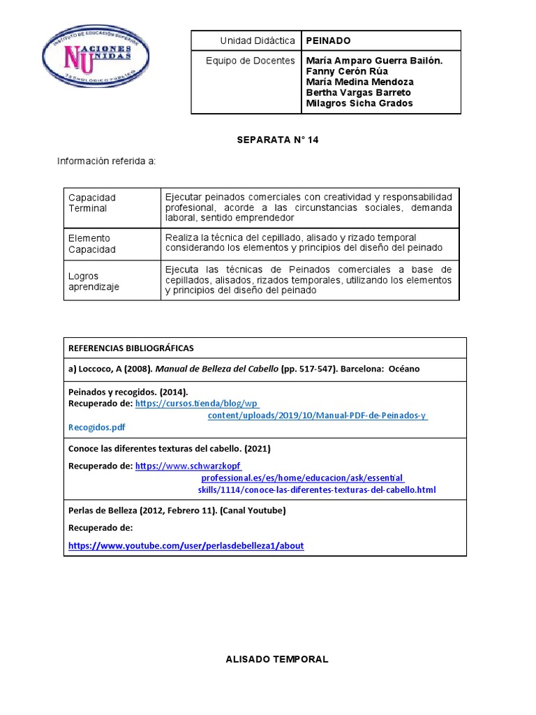 Separata N°14 | Descargar gratis PDF | Pelo