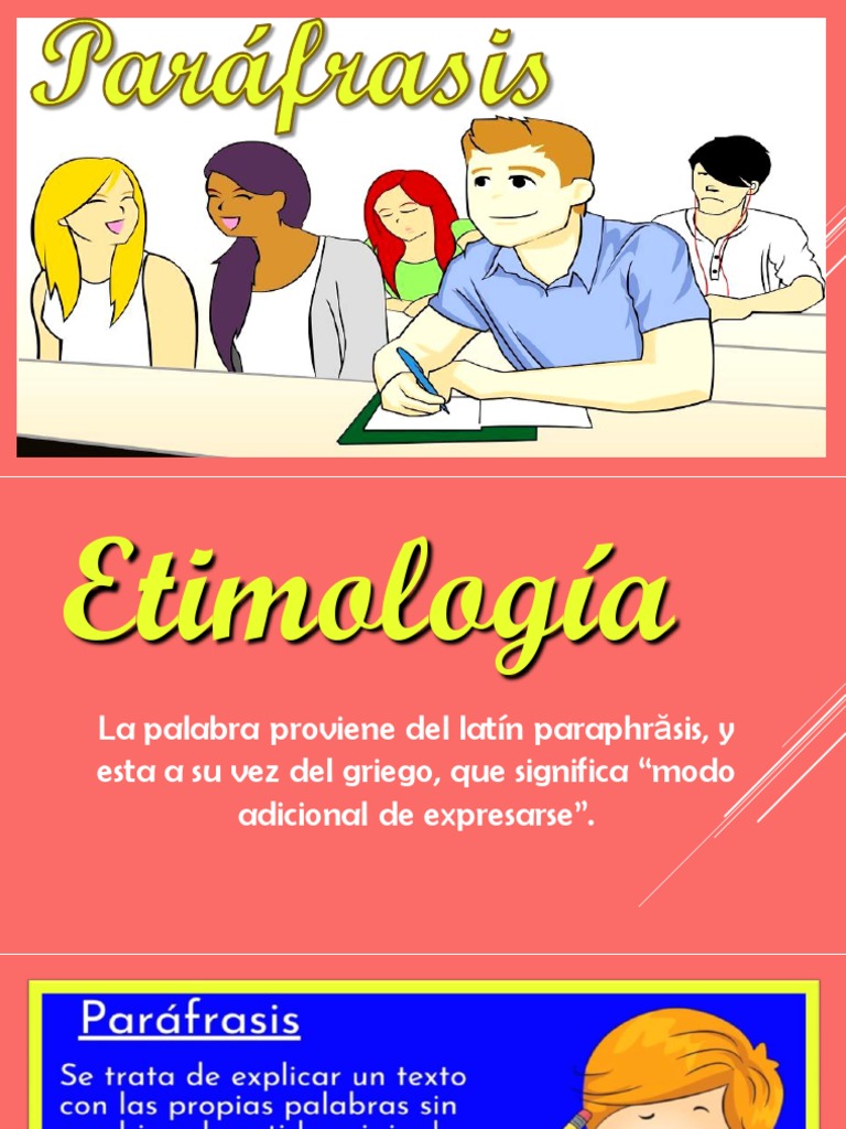 01 - El Parafraseo | PDF | Traducciones | Comunicación humana