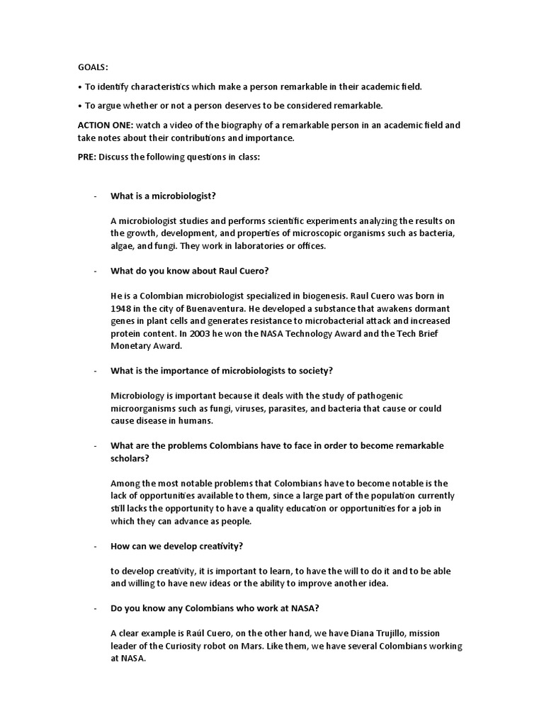 Remarkable Colombian Scientists and their Contributions | PDF | Science