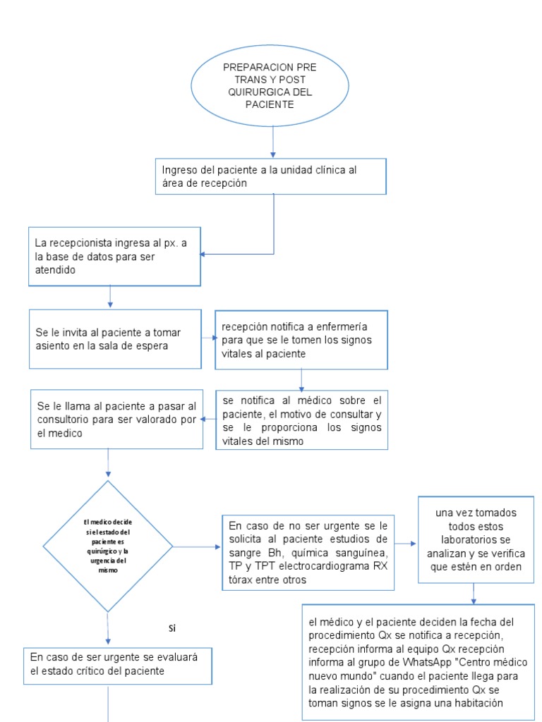 Diagrama De Flujo Pdf Cirugía Especialidades Medicas
