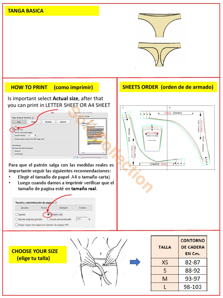Patrones Tanga Basica | PDF