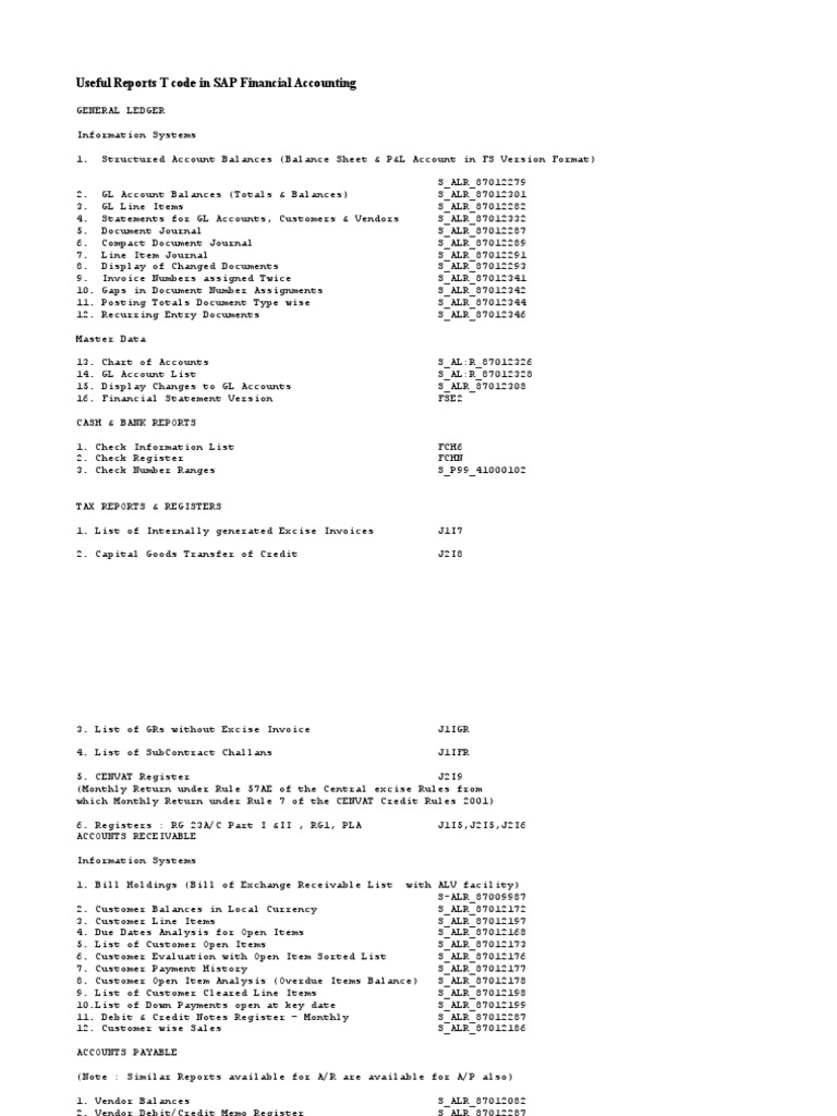 FICO STD Reports | PDF | Debits And Credits | Depreciation