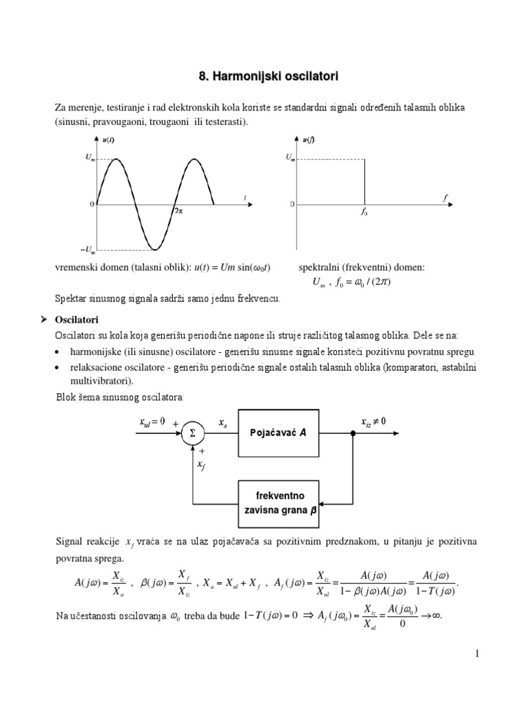Harmonijski Oscilatori | PDF