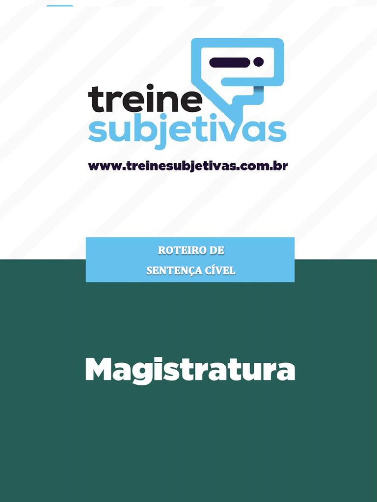 Roteiro de sentença cível: modelo de estrutura e conteúdo para decisões ... Roteiro de sentença cível: modelo de estrutura e conteúdo para decisões ...