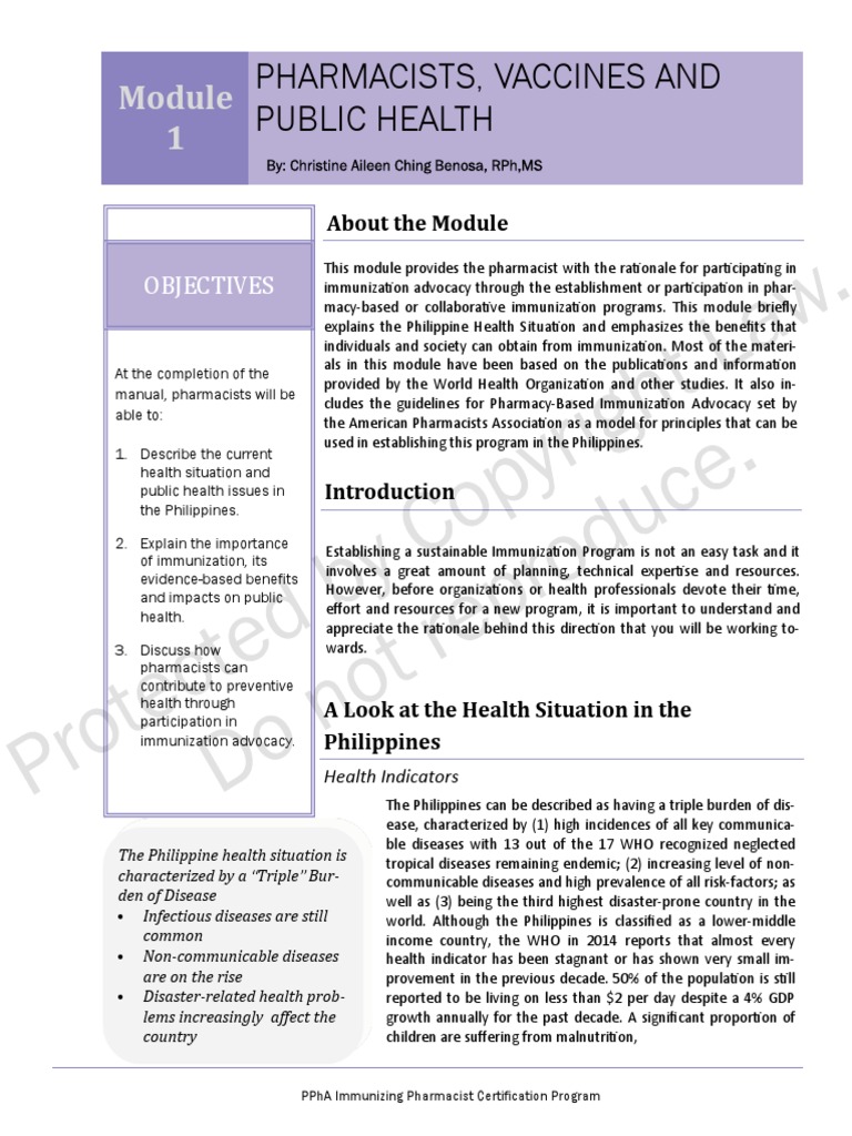 Module1 Watermark PharmacistsVaccinesandPublicHealth 220131 185730 | PDF | Vaccination | Vaccines