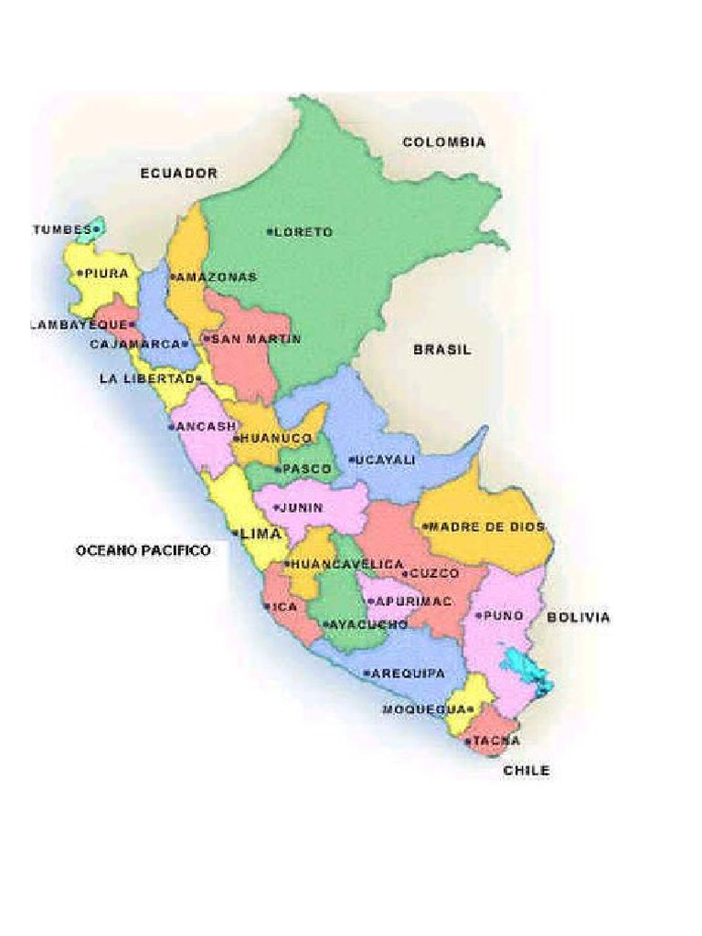 Mapa Del Peru | PDF
