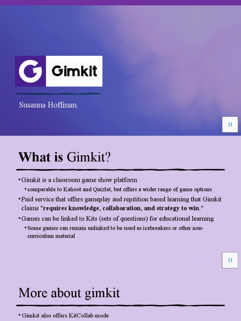 Susanna Hoffman-Gimkit-Educ204 1 | PDF