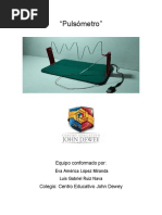 Pulsometro Casero | PDF | Diodo emisor de luz | Corriente eléctrica