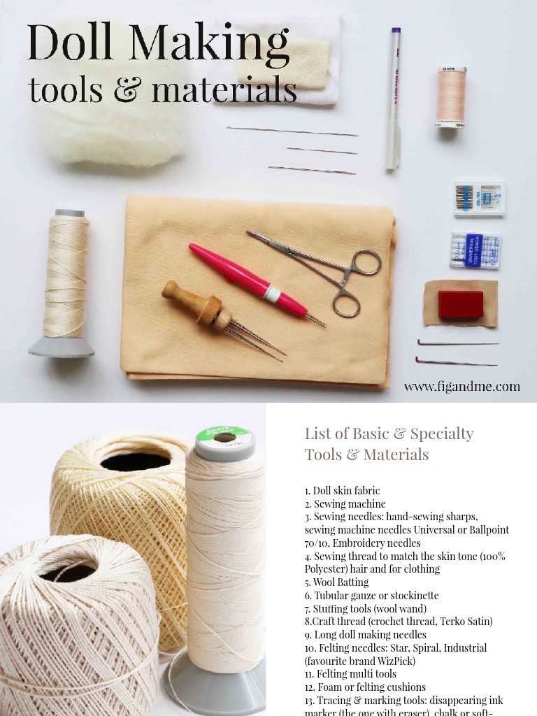 List of Dollmaking Materials | PDF | Games & Activities | Young Adult