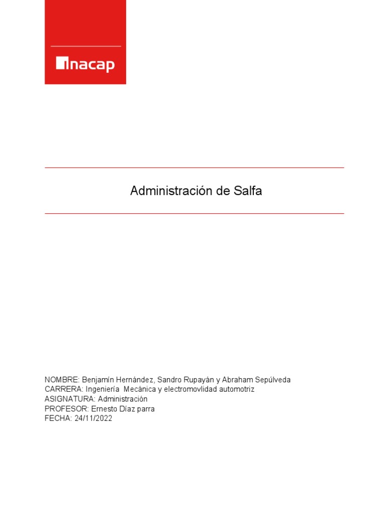 Informe Administracion | PDF | Business | Calidad (comercial)