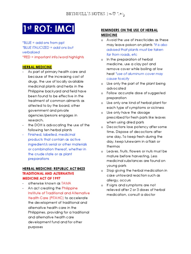 Rle Notes | PDF | Tuberculosis | Medicine