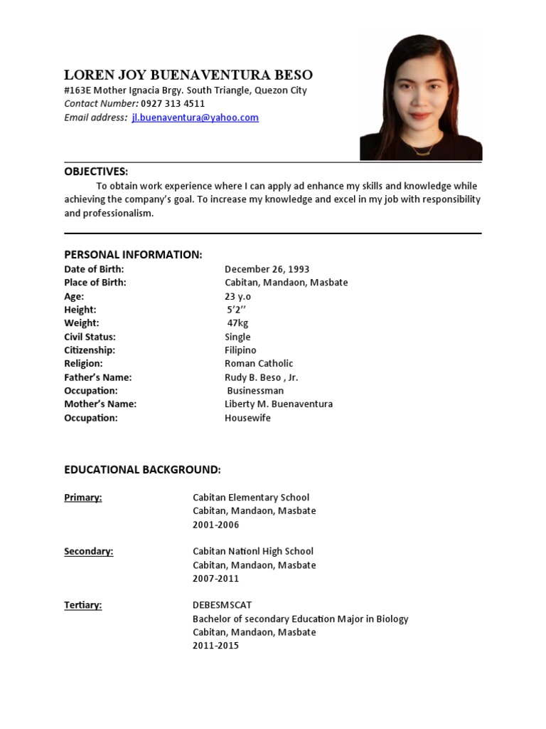 Loren Joy Buenaventura | PDF