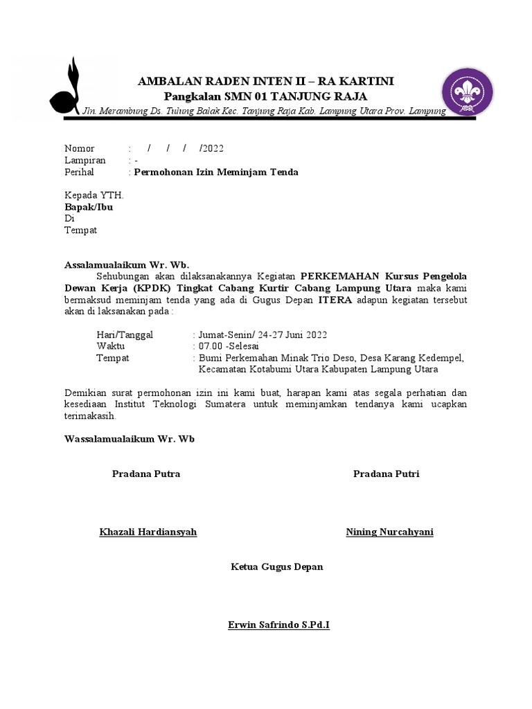 Ambalan Raden Inten Ii | PDF