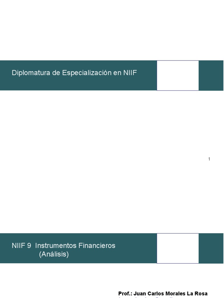 Dip Esp Niif Unms Niif 9 - Juan C Morales | PDF | normas ...