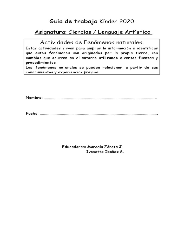 Fenómenos Naturales | PDF | Naturaleza | Geografía Física