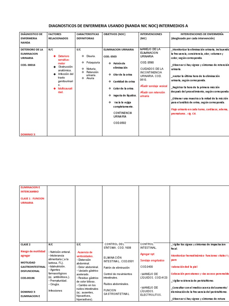 Diagnósticos de enfermería usando NANDA NIC NOC | PDF | Sistema respiratorio | Estreñimiento