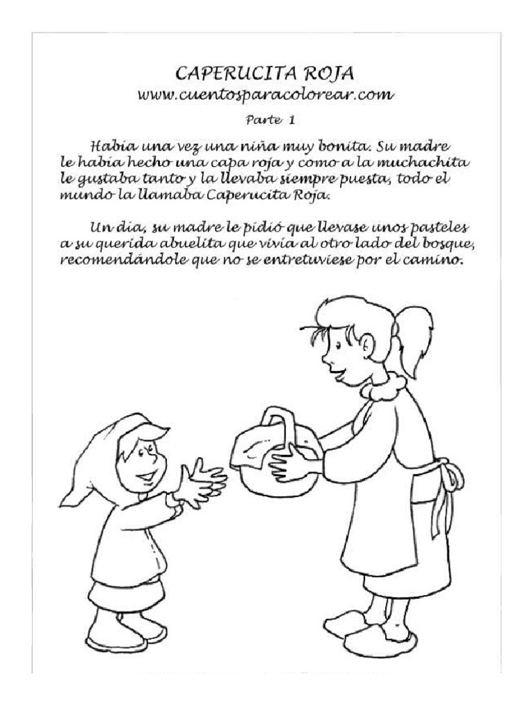 Caperucita Roja Colorear | PDF