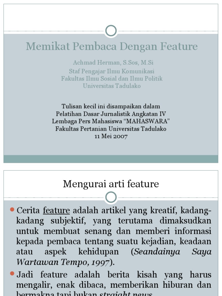 Feature | PDF | Politik | Sejarah