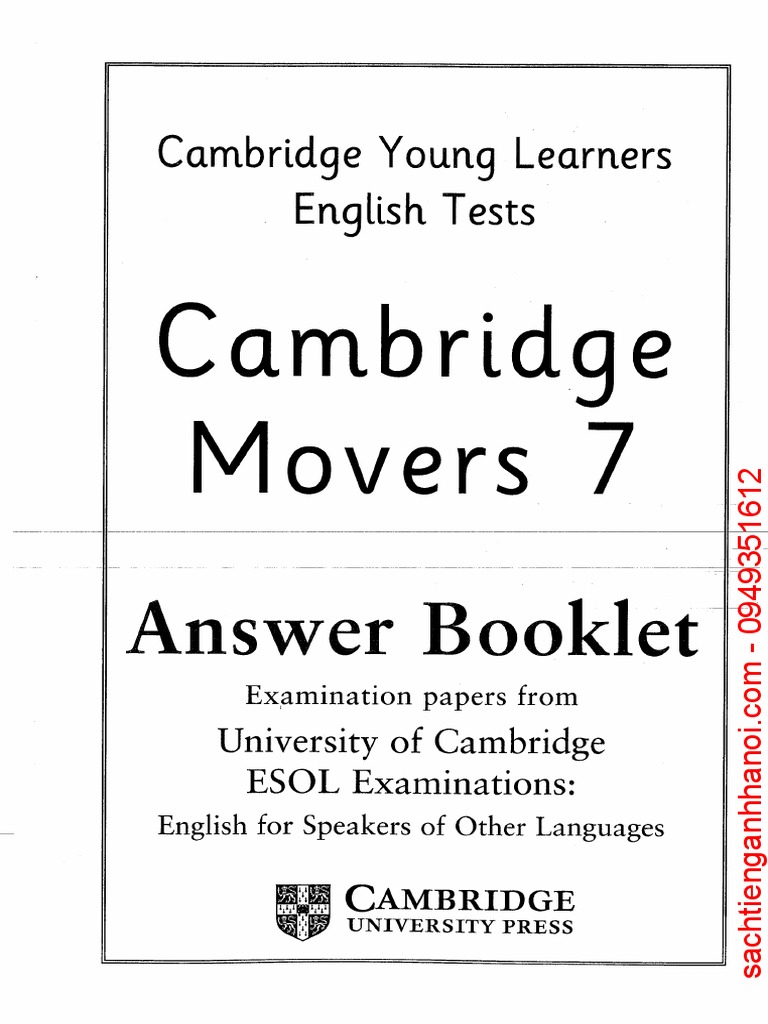 Tests Movers 7 Key | PDF