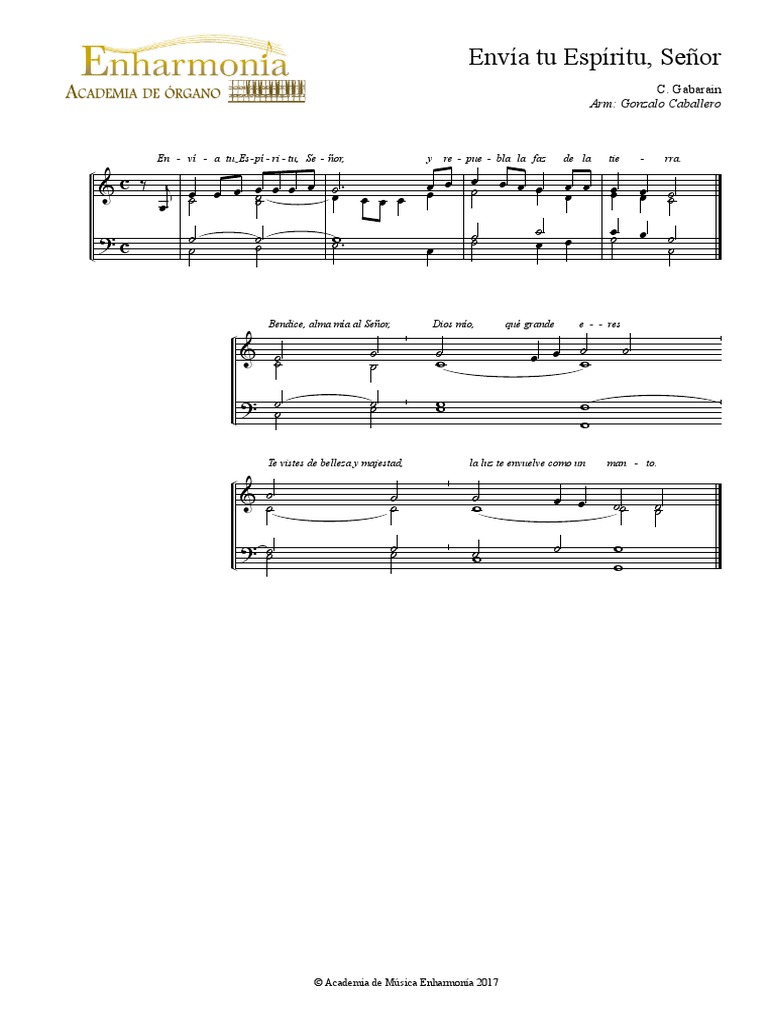 Envia Tu Espiritu Gabarain | PDF