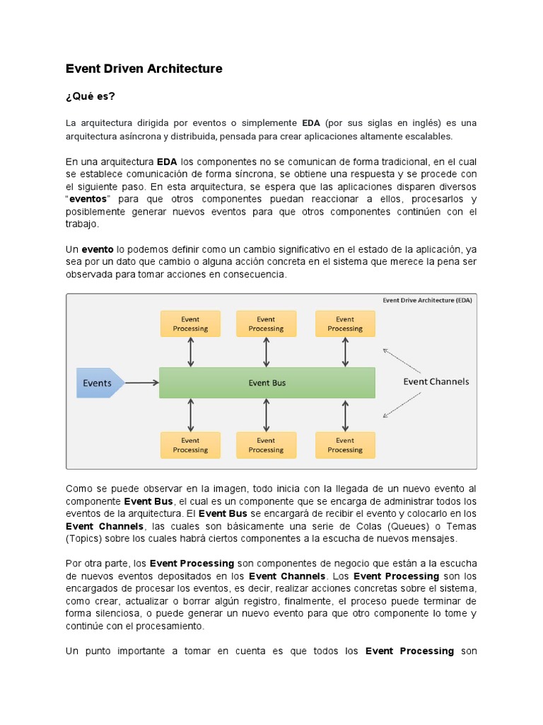 Event Driven Architecture | Descargar gratis PDF | Unidad Central de ...