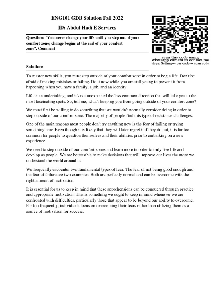 ENG101 GDB Solution Fall 2022 | PDF ENG101 GDB Solution Fall 2022 | PDF