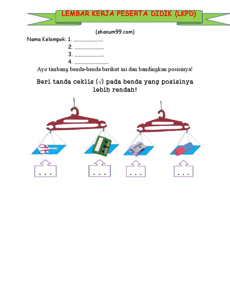 LKPD Kelas 1 Tema 4 Subtema 4 PB 3 | PDF | Metode & Bahan Ajar