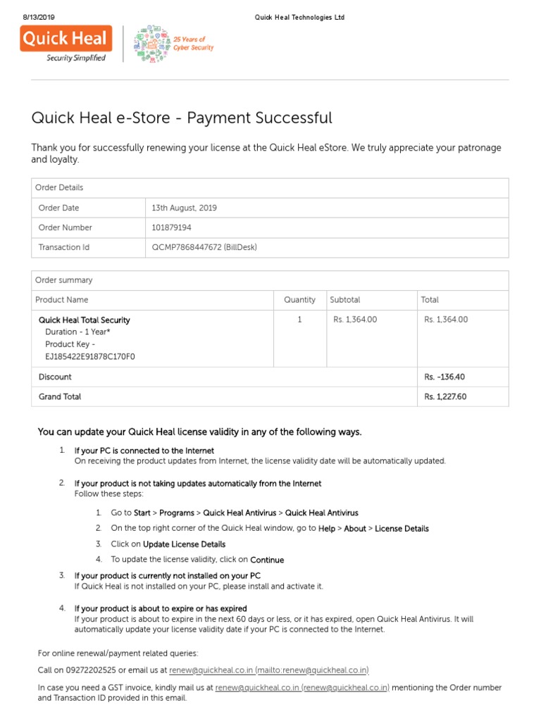 Quick Heal Technologies LTD | PDF | Computer Science | Microsoft Windows
