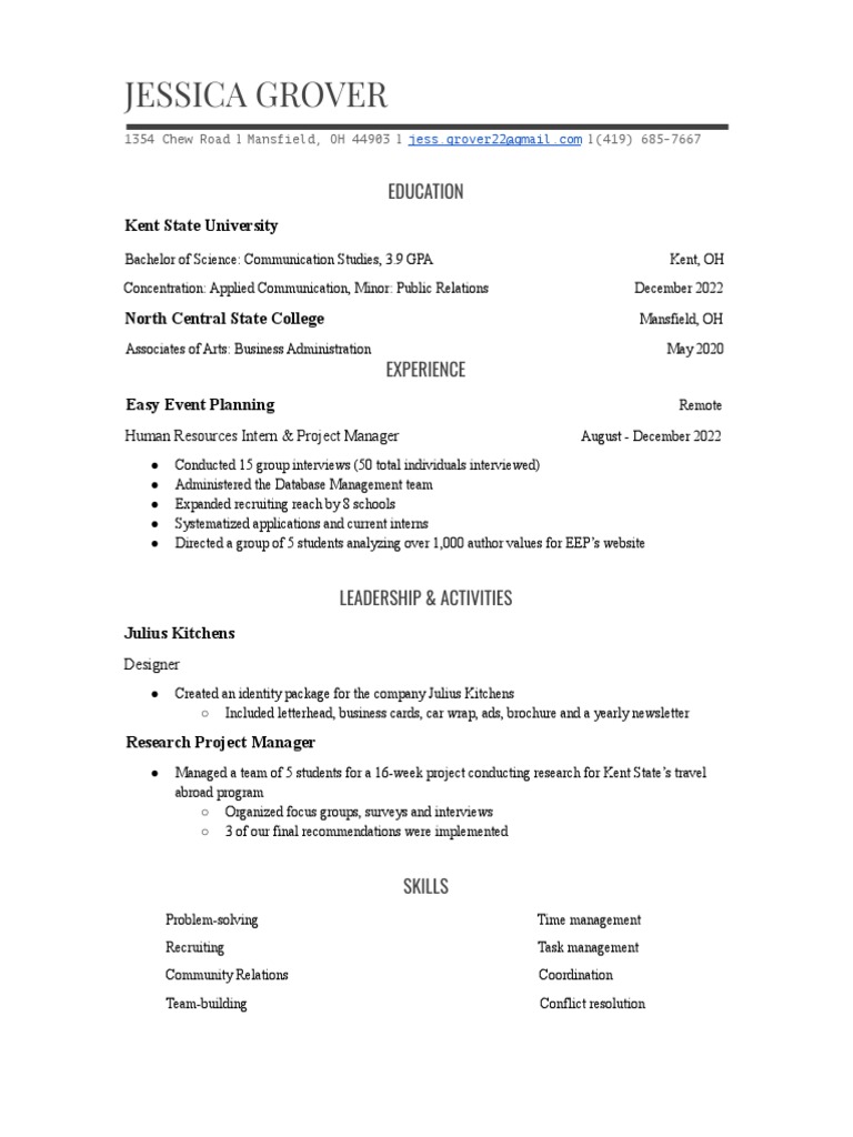 Jessica - Resume | PDF Jessica - Resume | PDF