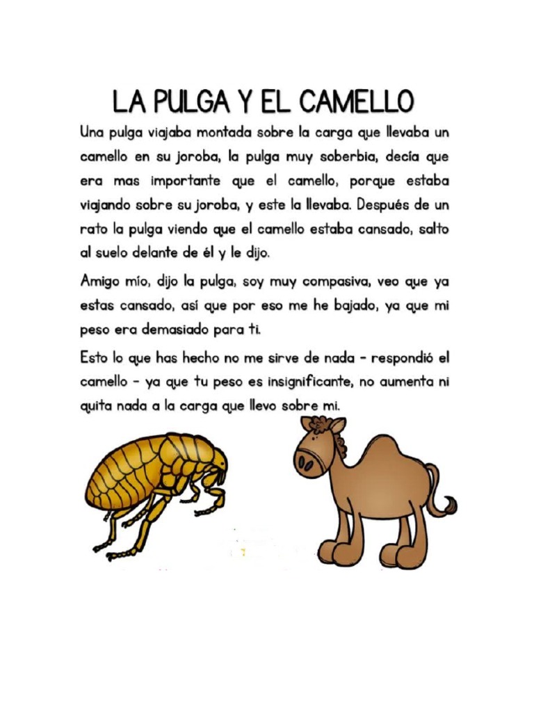 Fabula La Pulga y El Camello | PDF