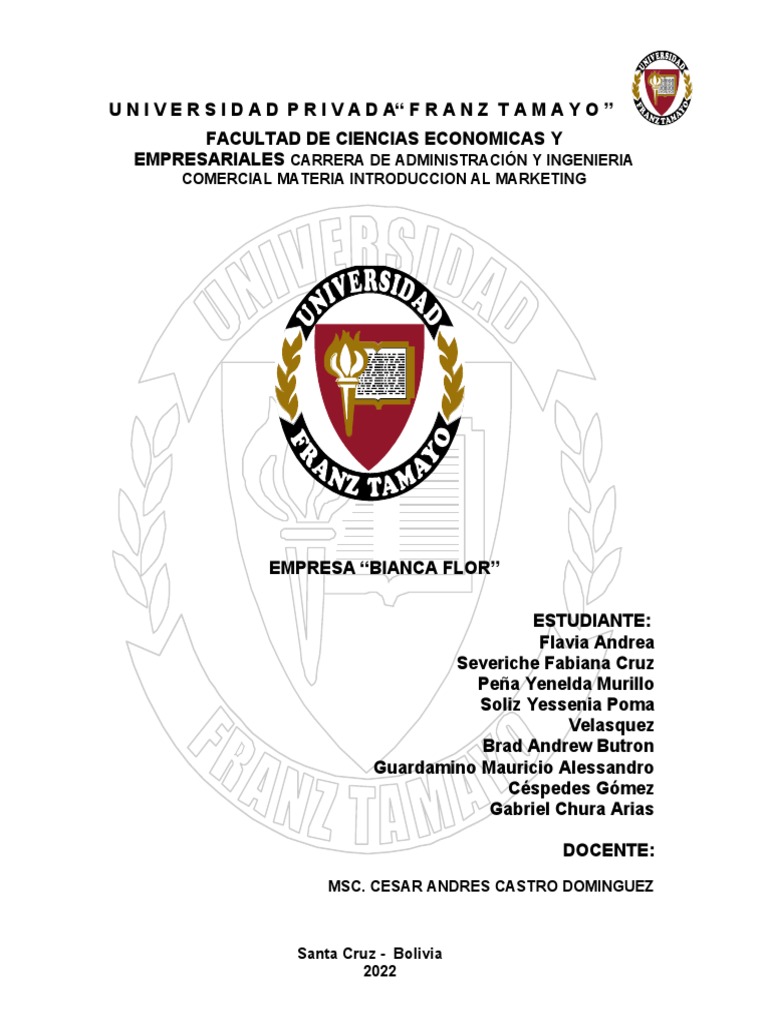 Bianca Flor Hito5 | PDF | Marketing | Producto (Negocio)