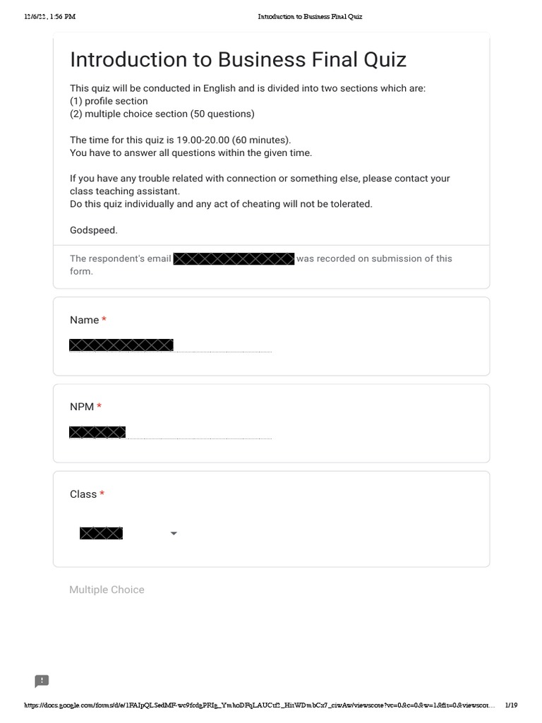 Introduction To Business Final Quiz | PDF | Marketing | Retail